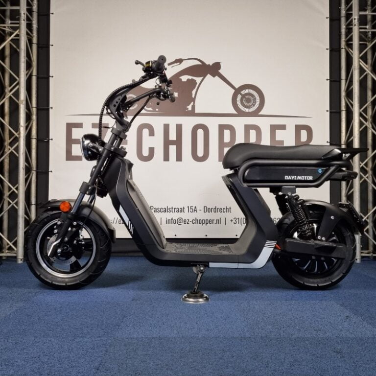 E-Baldur - mat zwart | Elektrische Chopper Scooter