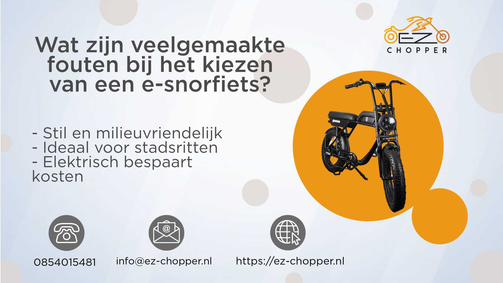 Wat zijn veelgemaakte fouten bij het kiezen van een e-snorfiets? | EZ ...